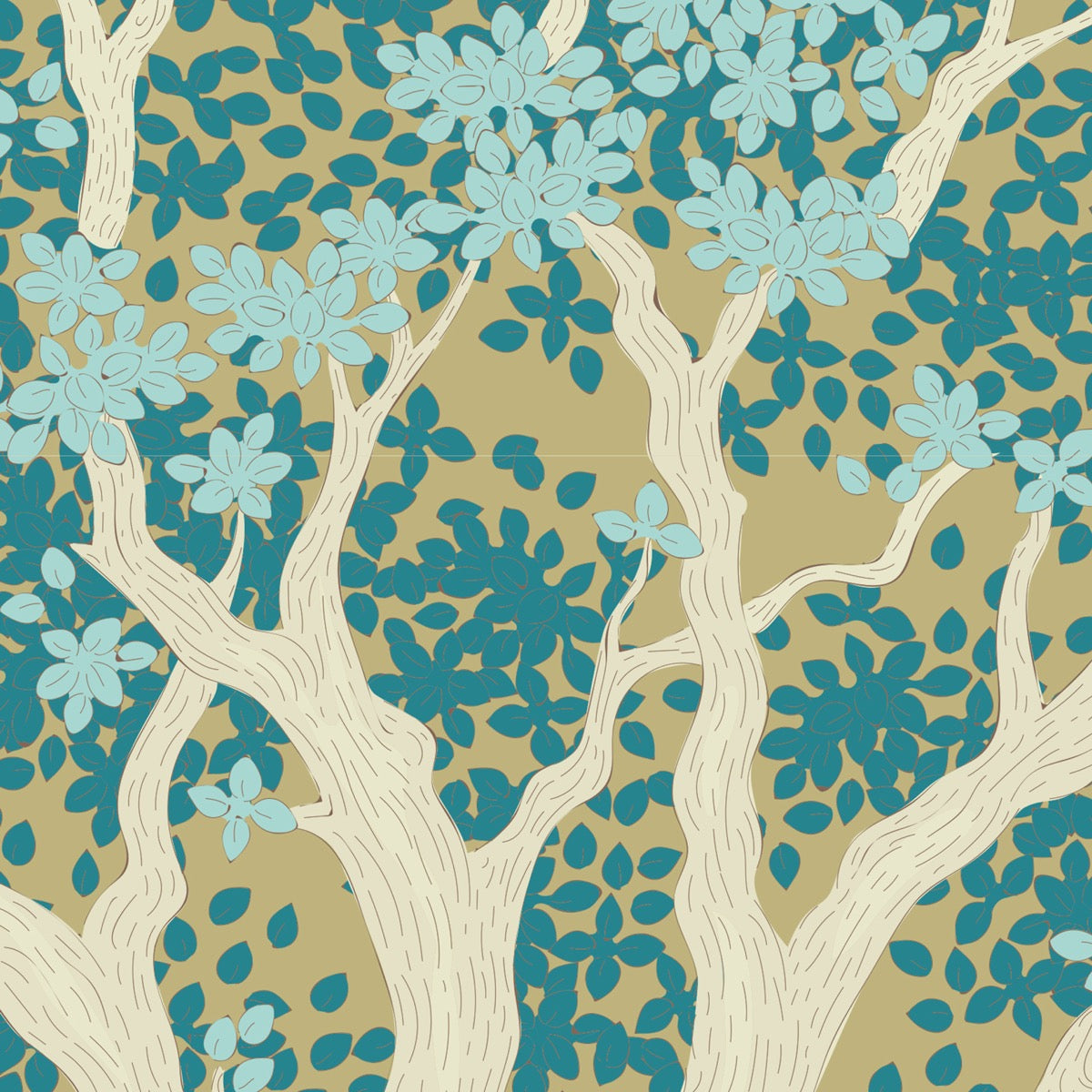 Tilda - Woodland - Juniper Teal – The Homemakery